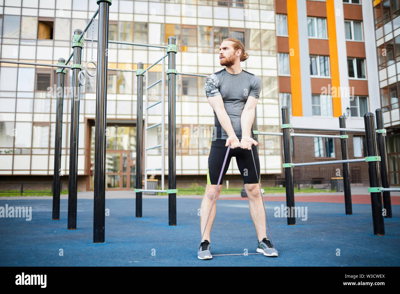 Man pulling both hands hi-res stock photography and images - Alamy