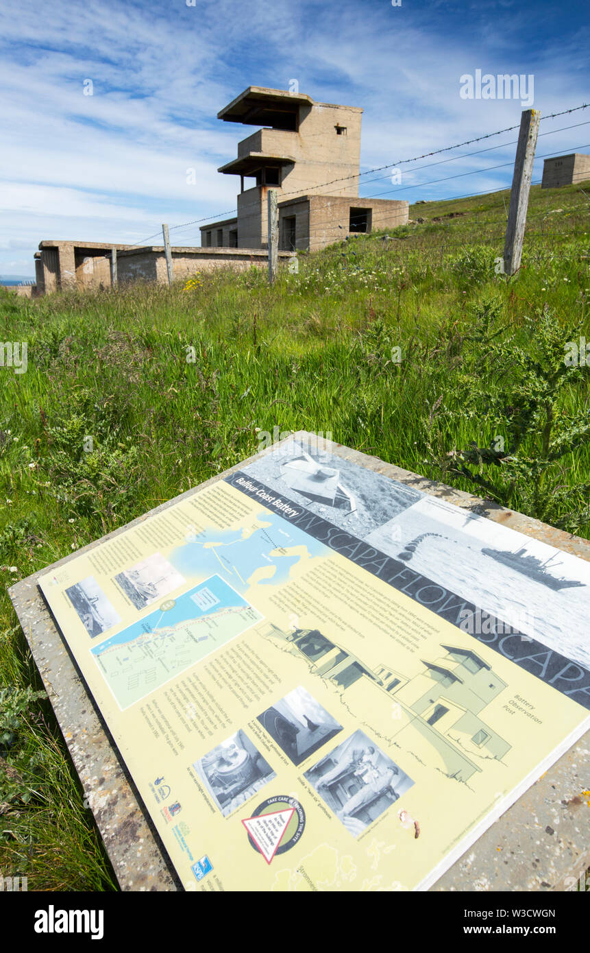 Second World War buildings on Hoxa Head, South Ronaldsay, Orkney ...