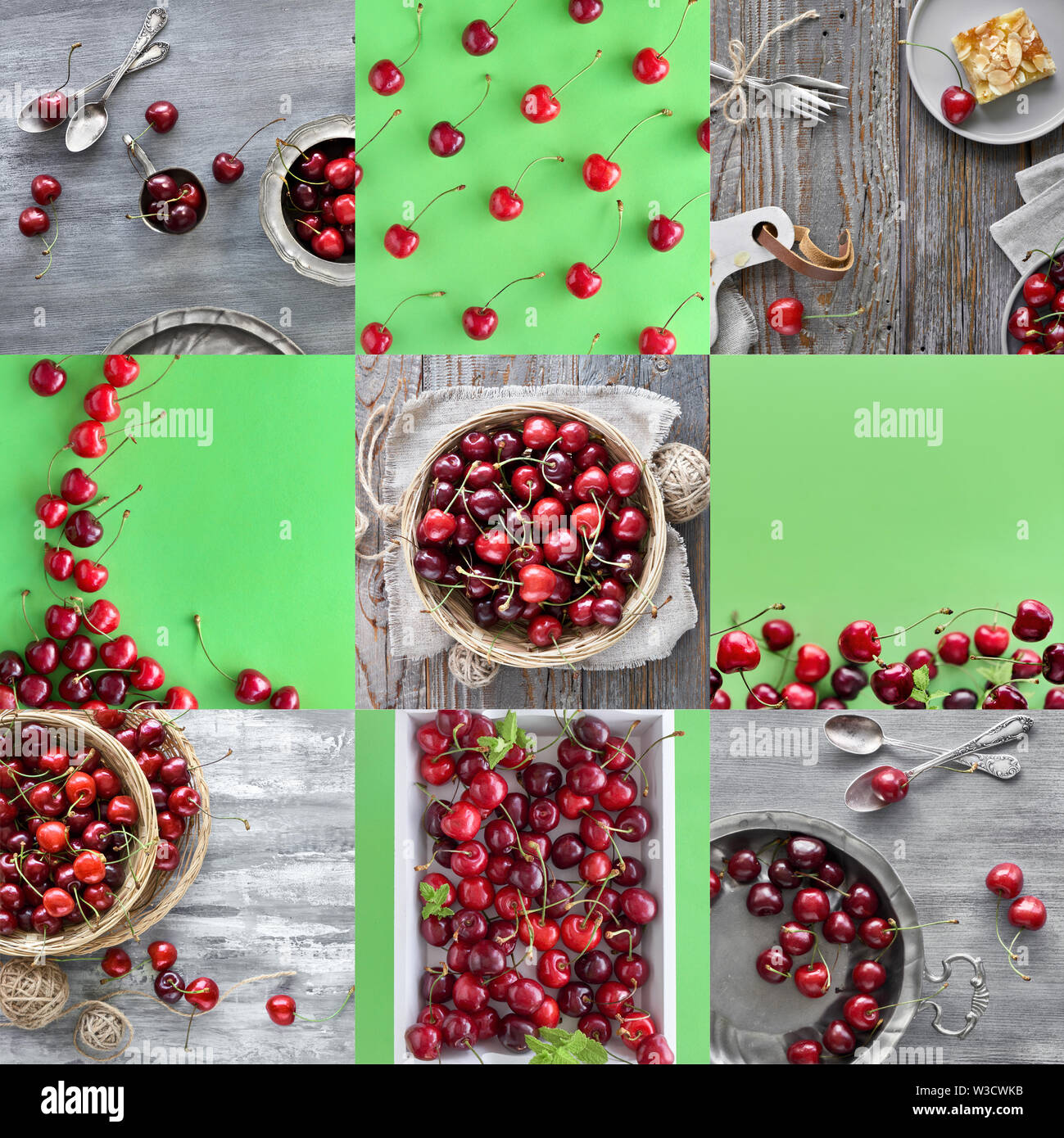 Food collage hi-res stock photography and images - Alamy