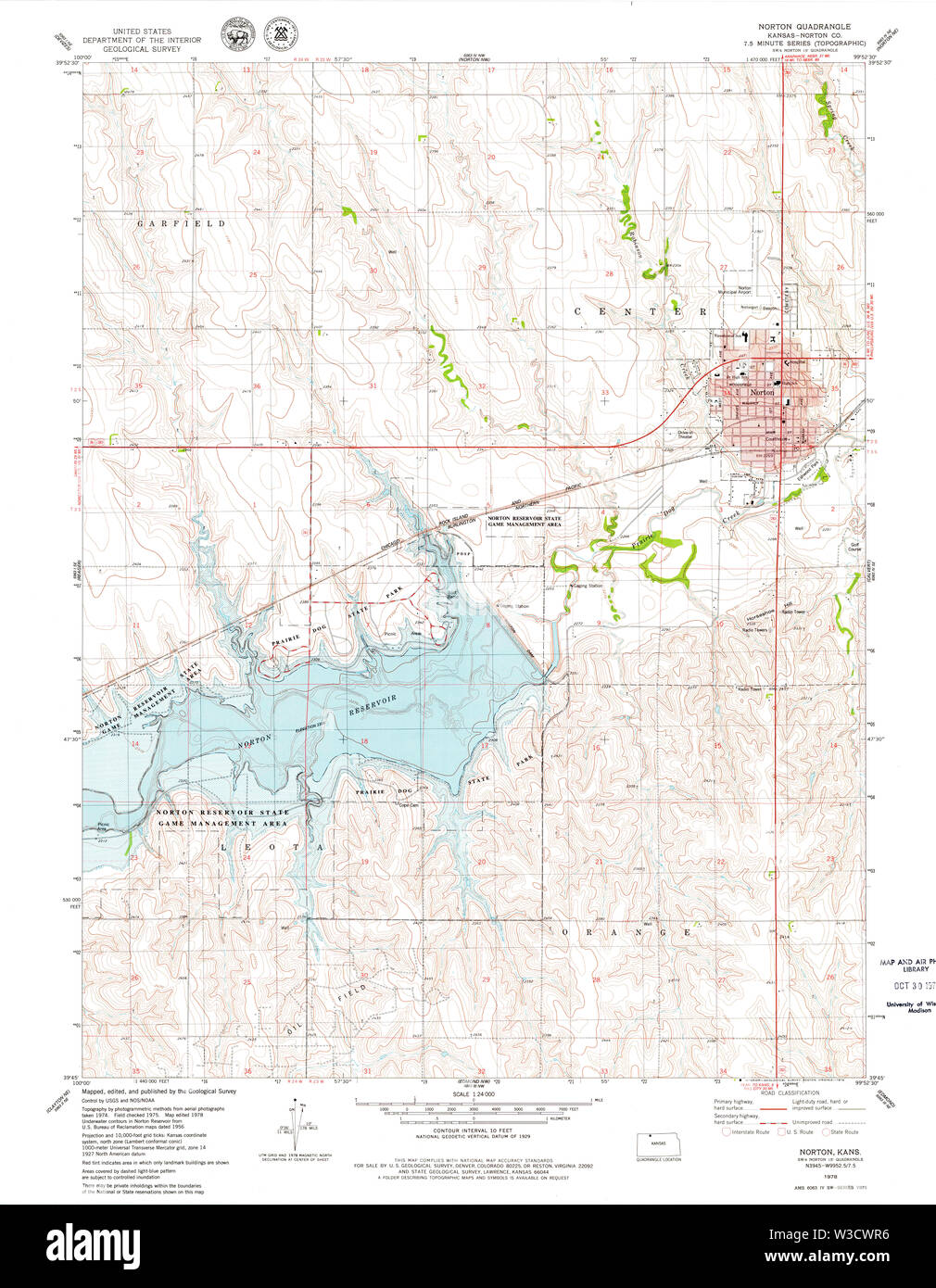Norton kansas map hi-res stock photography and images - Alamy