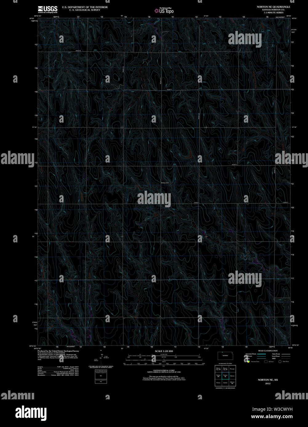 Norton kansas map hi-res stock photography and images - Alamy