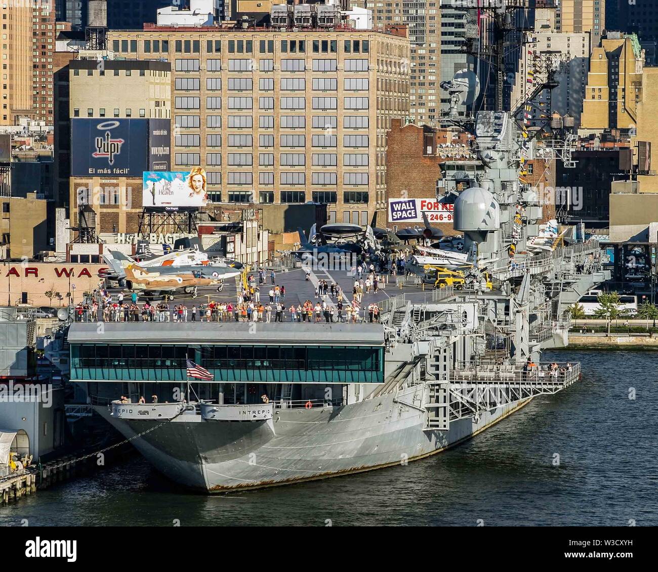 New York, New York, USA. 3rd Sep, 2005. The USS Intrepid, a retired U.S ...