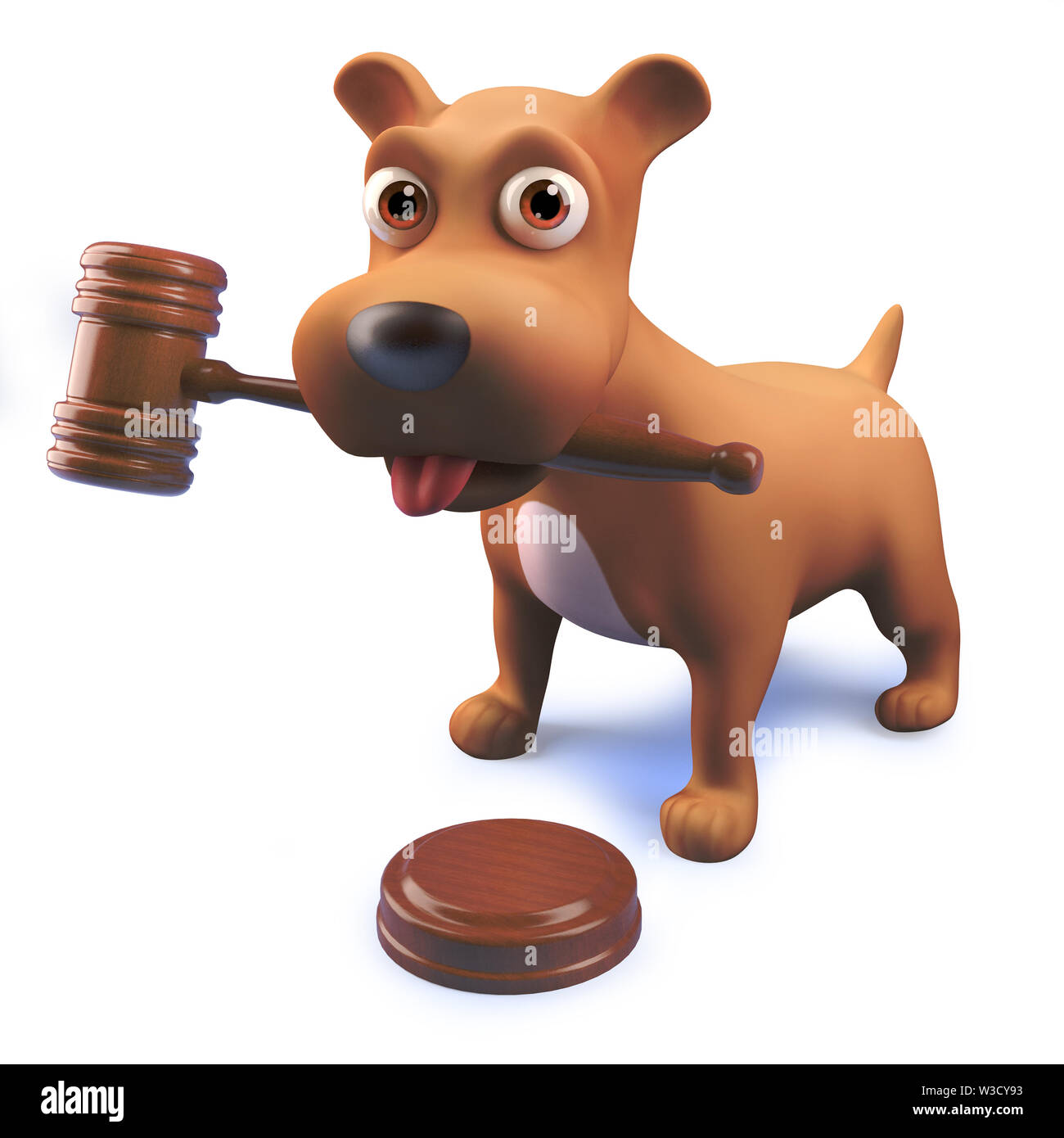 Cartoon illustration dog judge hi-res stock photography and images - Alamy