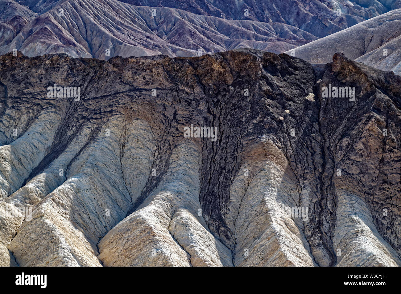 Stone Surface. Badlands, Zabriskie Point Loop Death Valley National ...