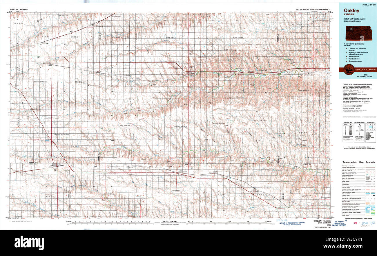 Oakley map Cut Out Stock Images & Pictures - Alamy