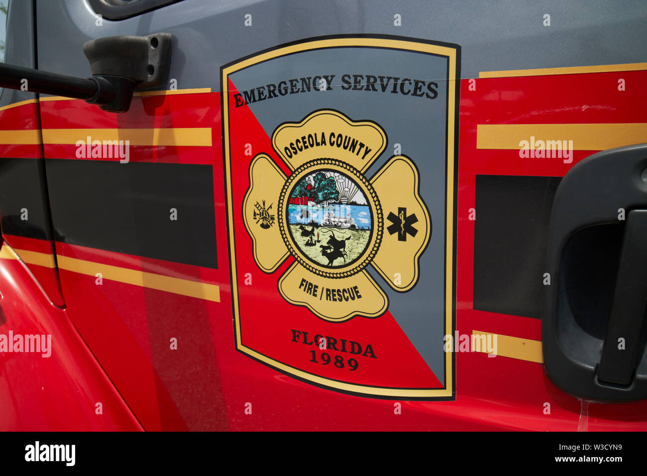 Osceola county emergency services fire rescue fire truck florida united ...