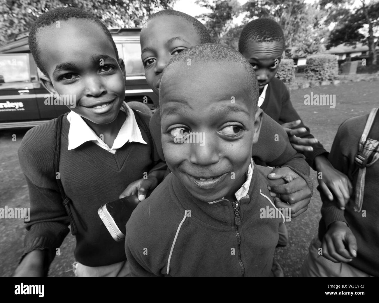 African tribe boy Black and White Stock Photos & Images - Alamy
