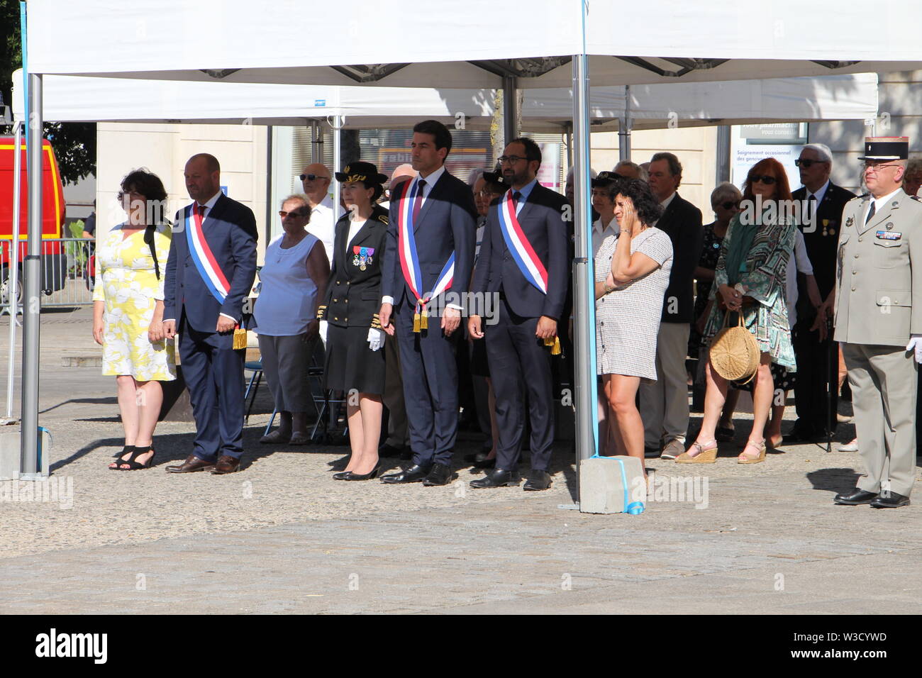 Celebration of the July 14 celebrated National Festival in Niort on ...