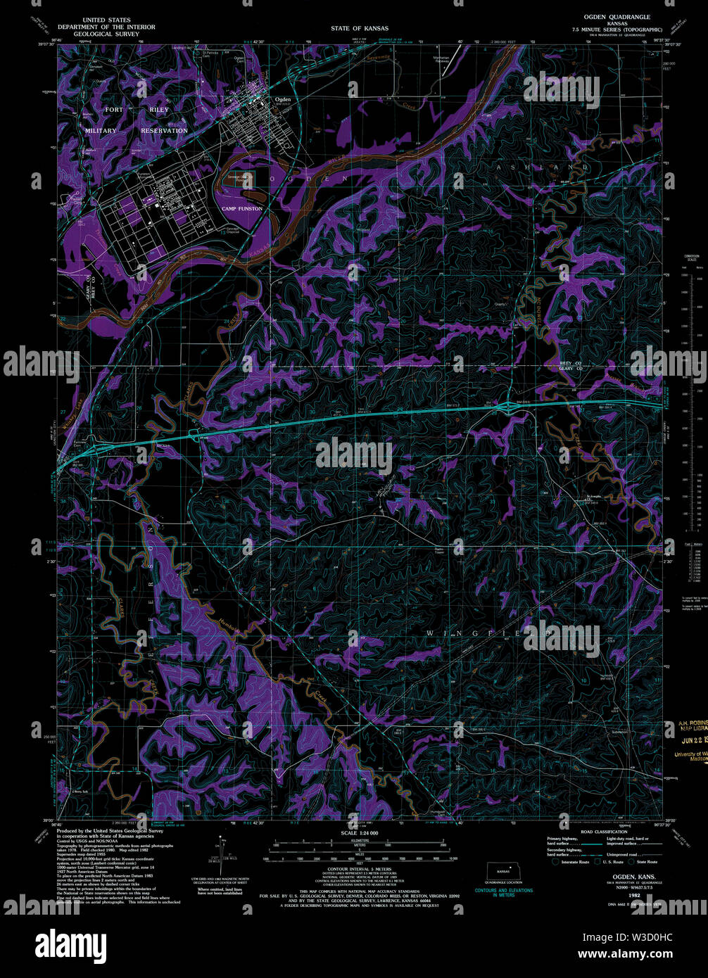 Ogden kansas map hi-res stock photography and images - Alamy