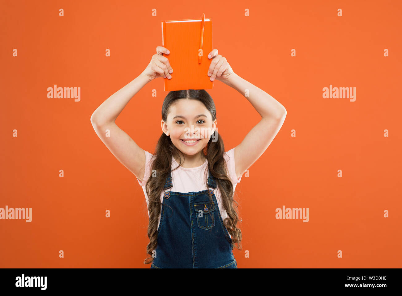 Book store concept. literature lesson. back to school. happy little ...