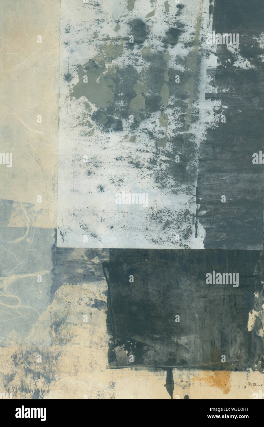 Abstract Gray Painting Texture Background. Handmade artisanal asian ...