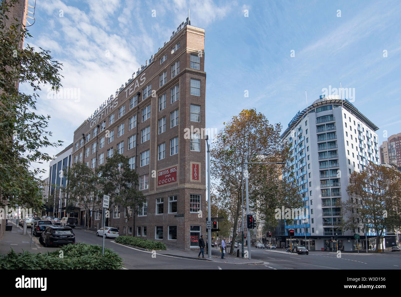 The Griffith's Teas Building (centre left) is a seven story Federation ...