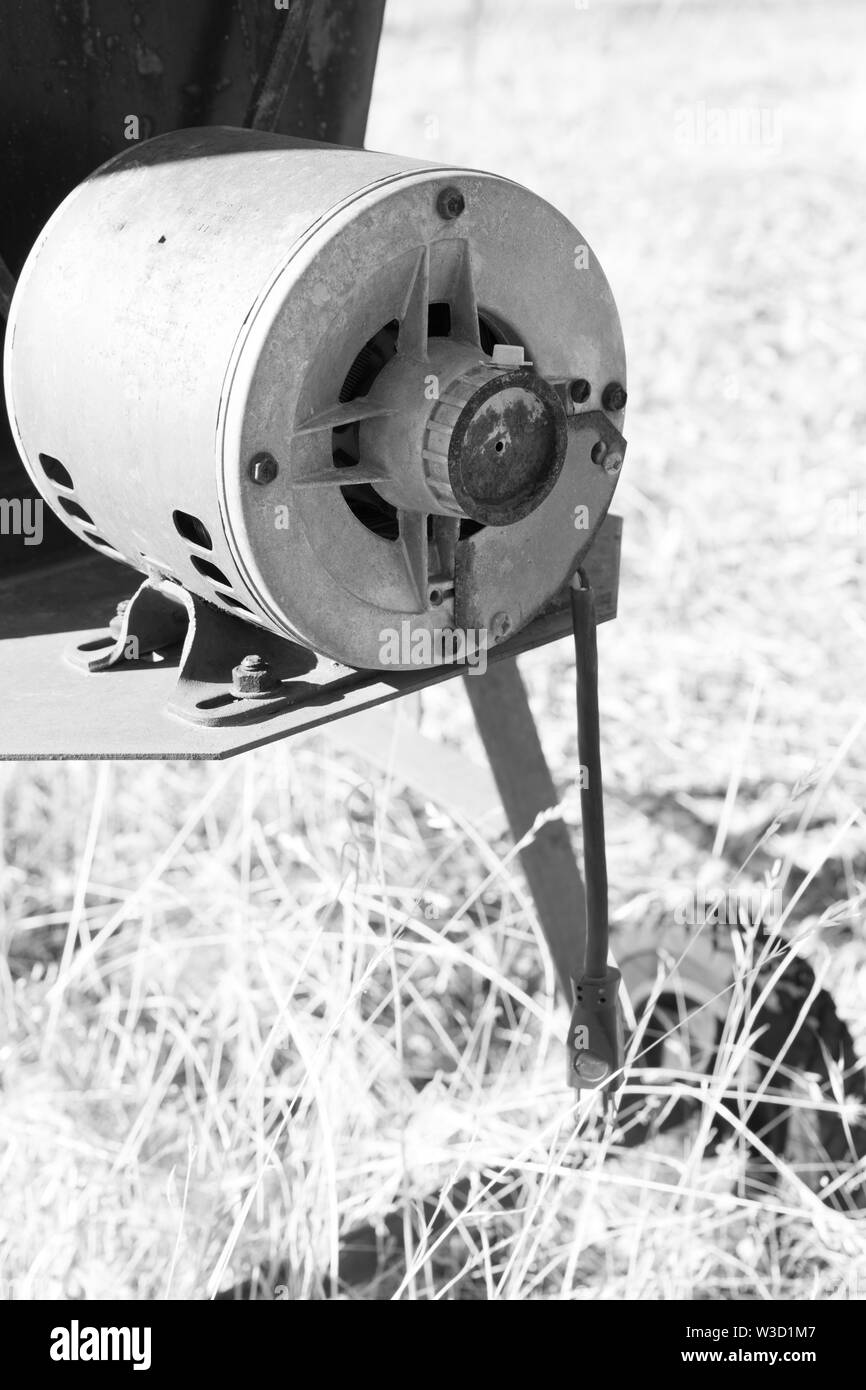 Old electric motor for pump Stock Photo - Alamy