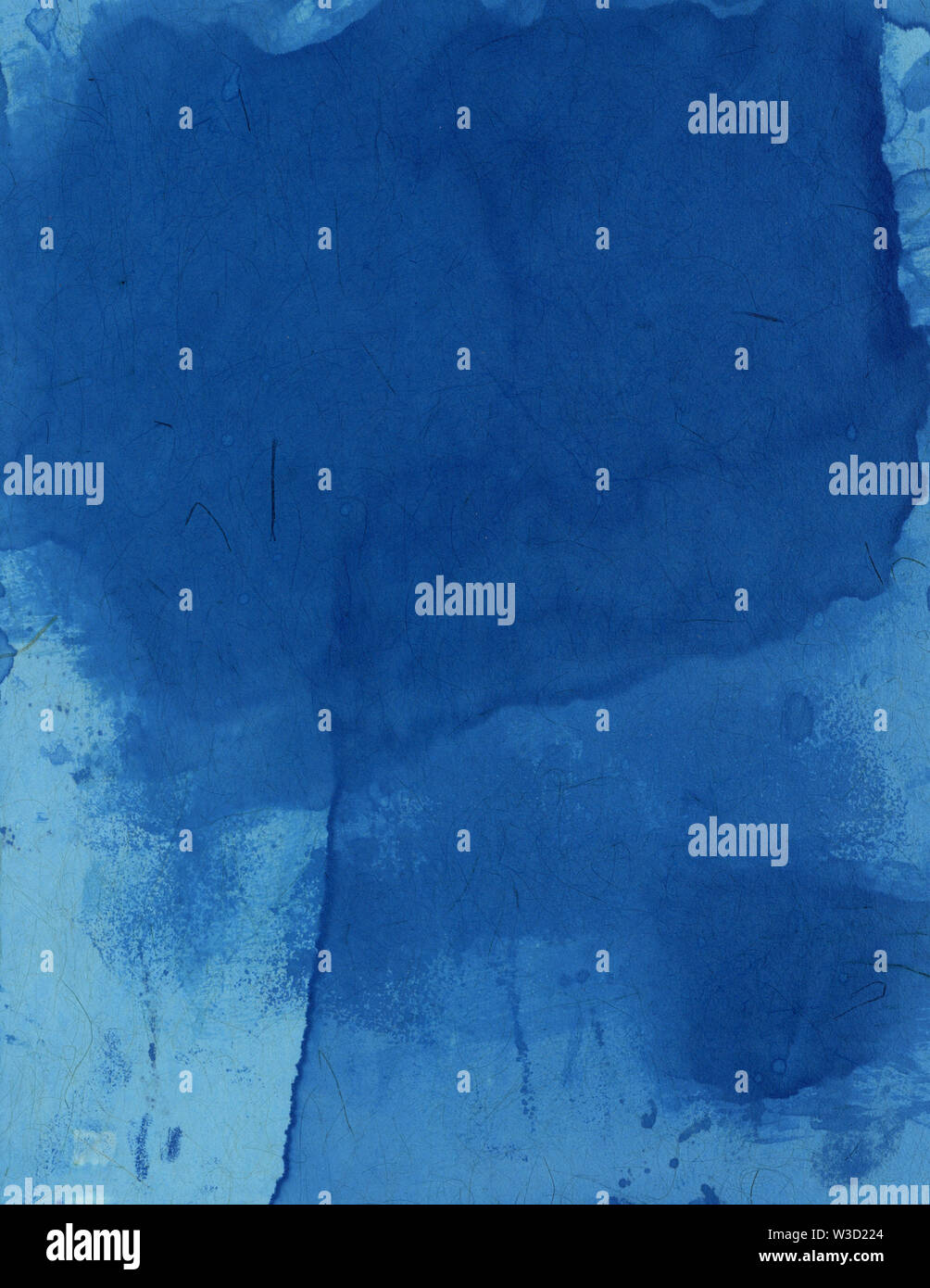 Blue stain ink blotch artwork background. Minimalist abstract artwork ...