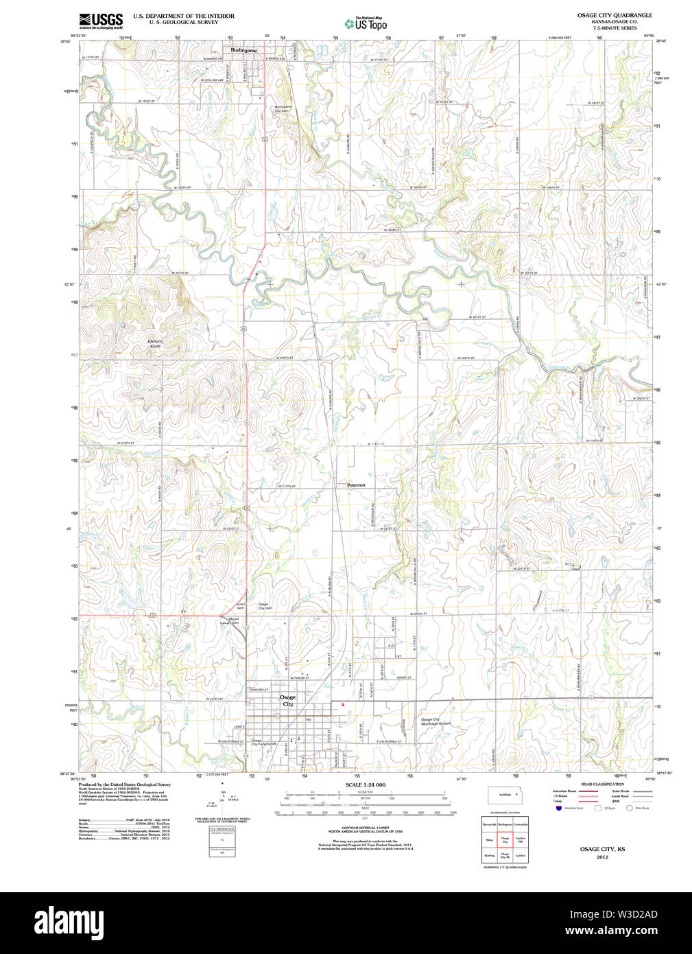 Osage map Cut Out Stock Images & Pictures - Alamy