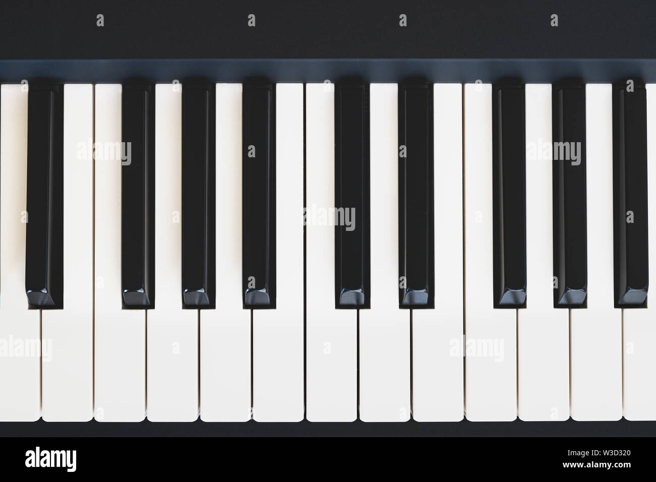 Piano Keyboard close up, view from above Stock Photo - Alamy