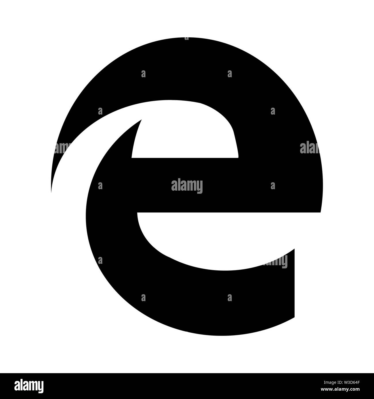 Microsoft edge logo Black and White Stock Photos & Images - Alamy