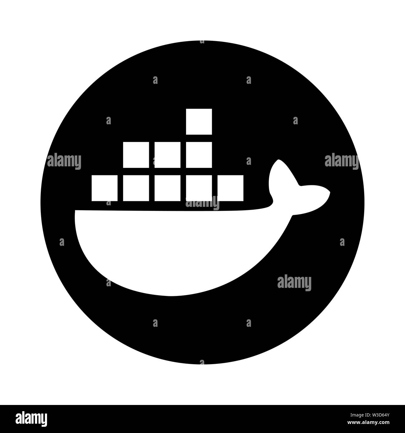 cargo boat shipping icon or logo illustration for website. Perfect use ...