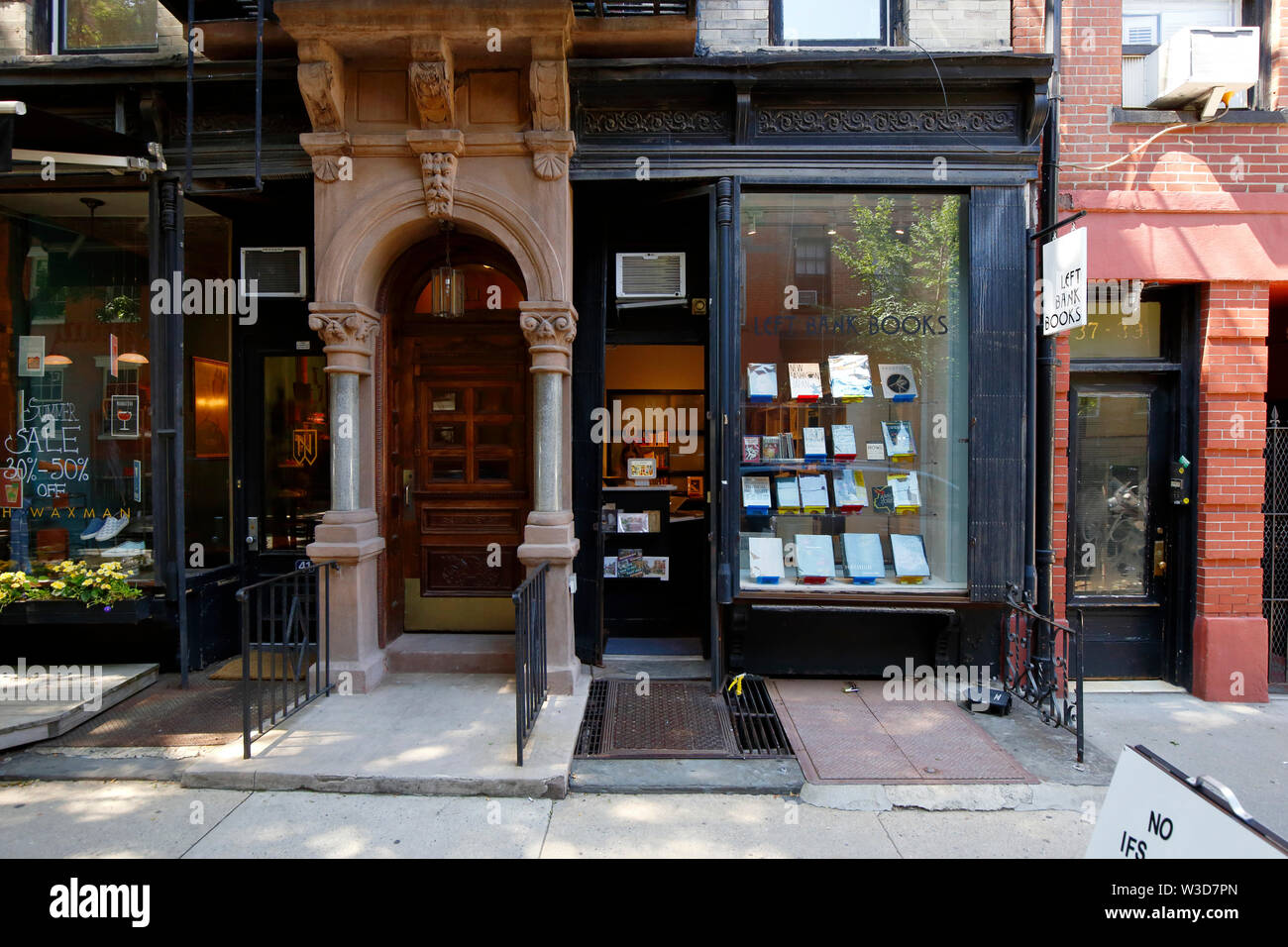 Left Bank Books, 41 Perry Street, New York, NY. exterior storefront of ...