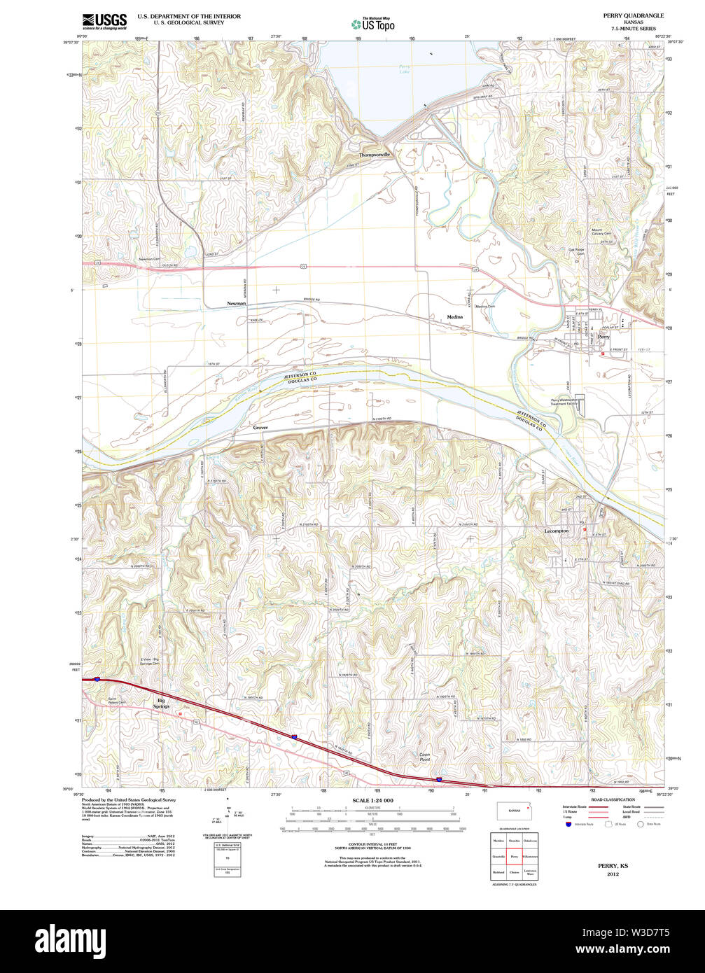 Map of perry Cut Out Stock Images & Pictures - Alamy