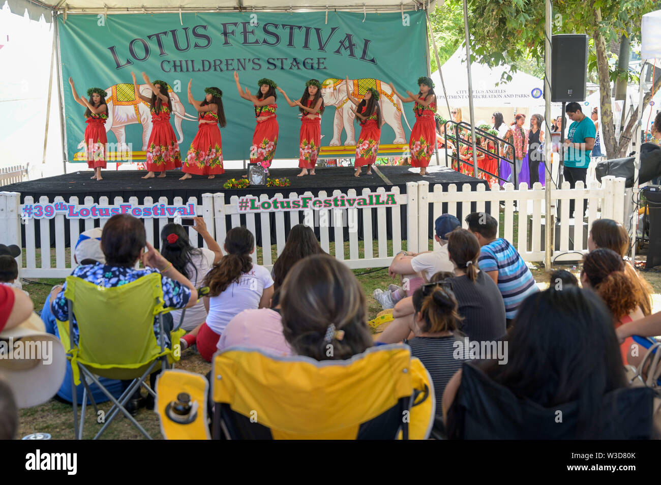 Los Angeles, California, USA. 14th July, 2019. Young dancers perform on ...