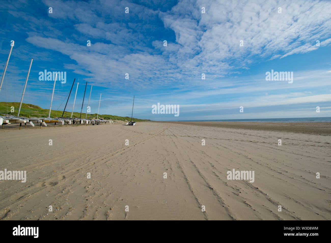 beach in bergen aan zee in the north of netherland Stock Photo - Alamy