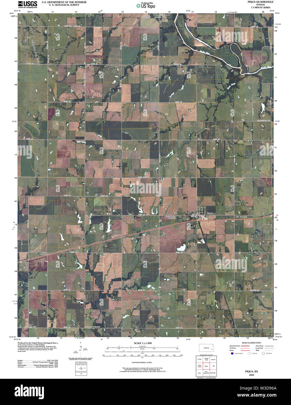 Piqua map hi-res stock photography and images - Alamy