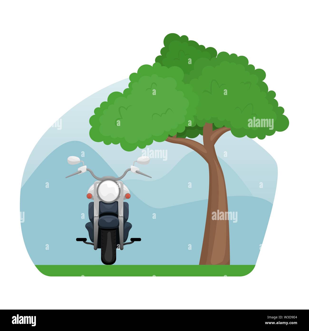 Old biker cartoon hi-res stock photography and images - Alamy