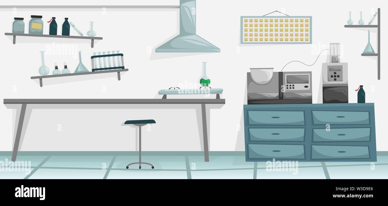 Scientific laboratory. Medical equipment. Scientist conducting an ...