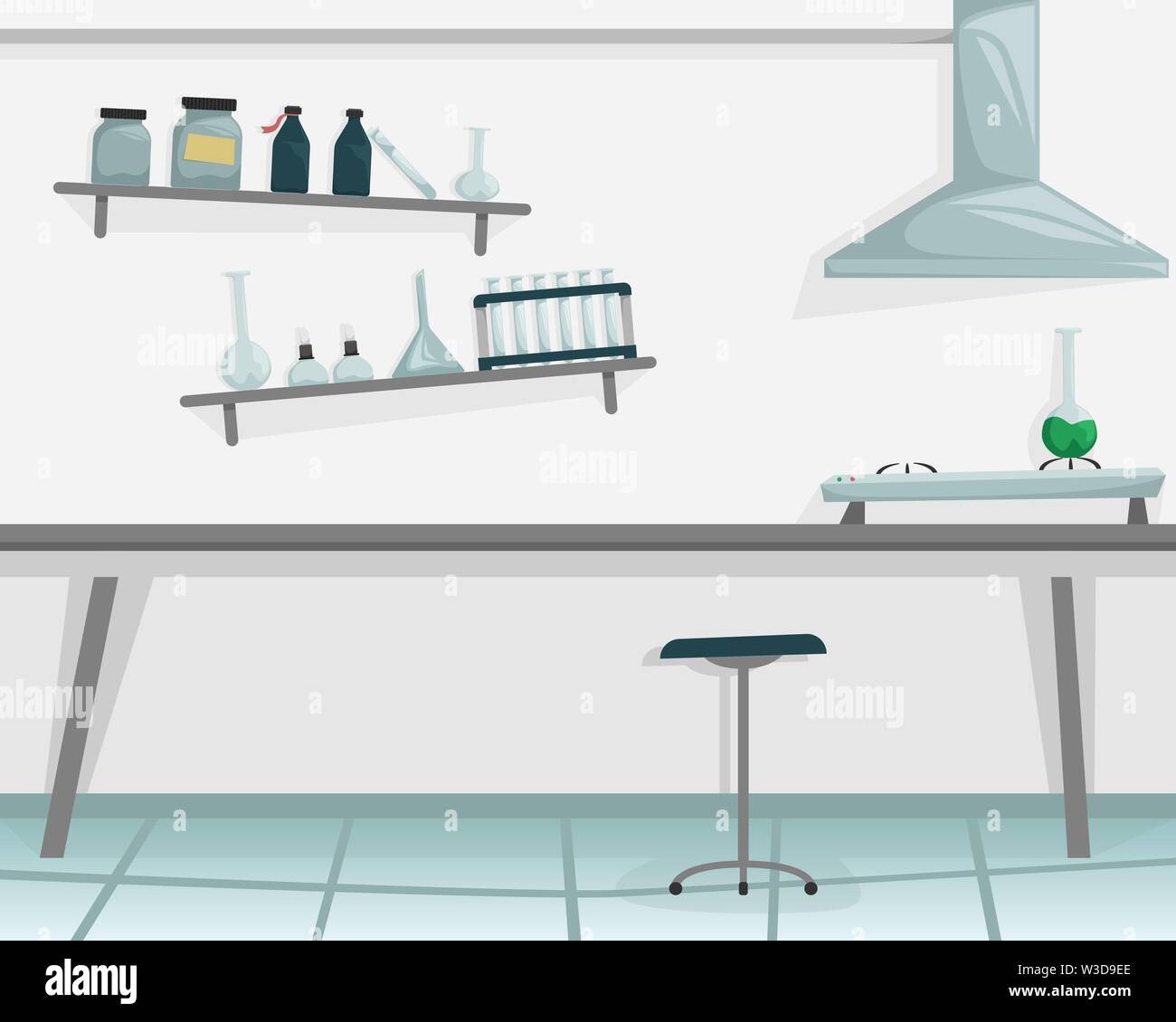 Scientist conducting an experiment Stock Vector Images - Alamy