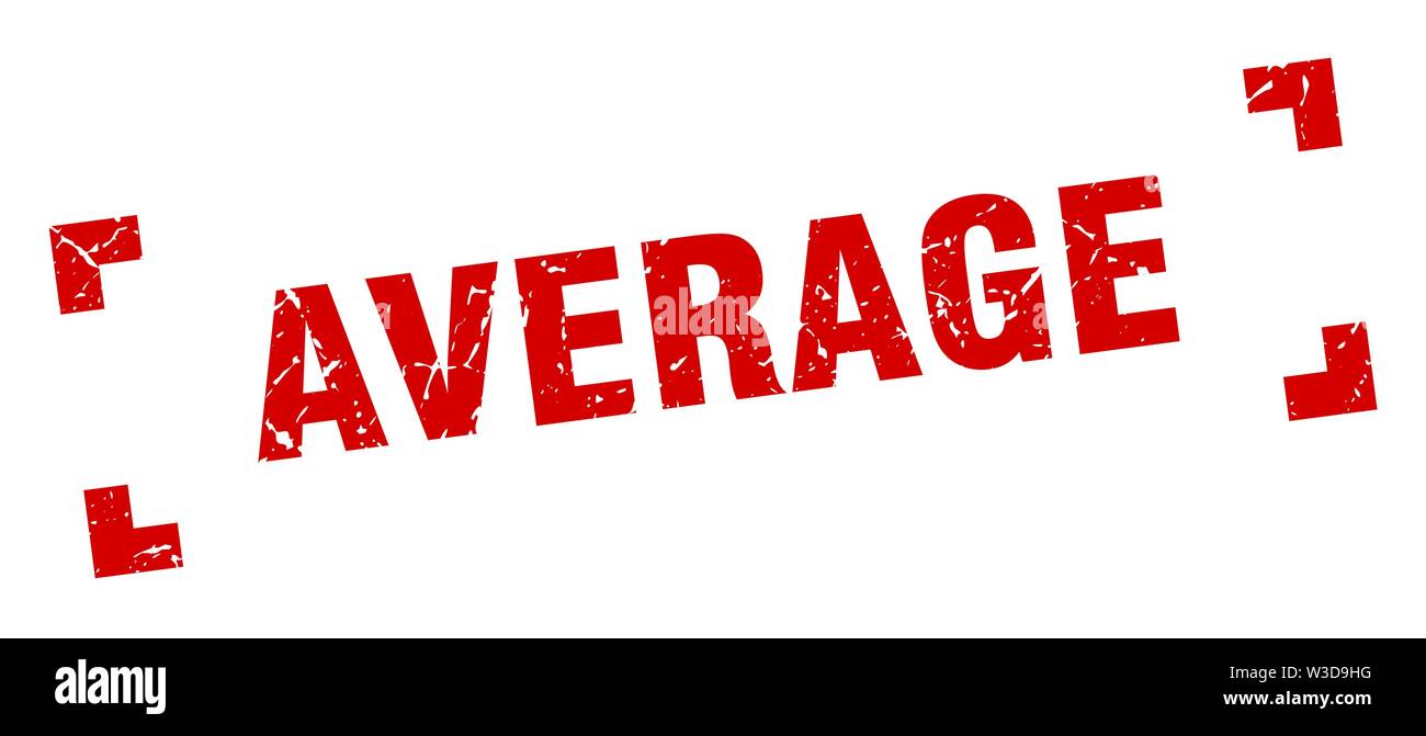 average stamp. average square grunge sign. average Stock Vector Image ...