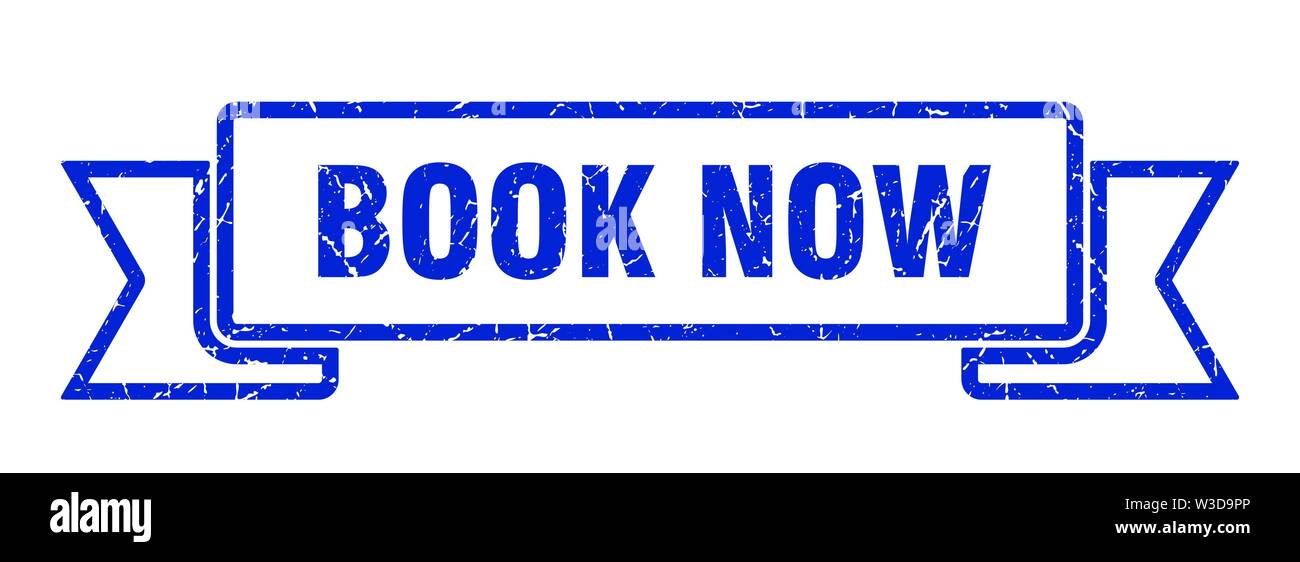 book now grunge ribbon. book now sign. book now banner Stock Vector ...