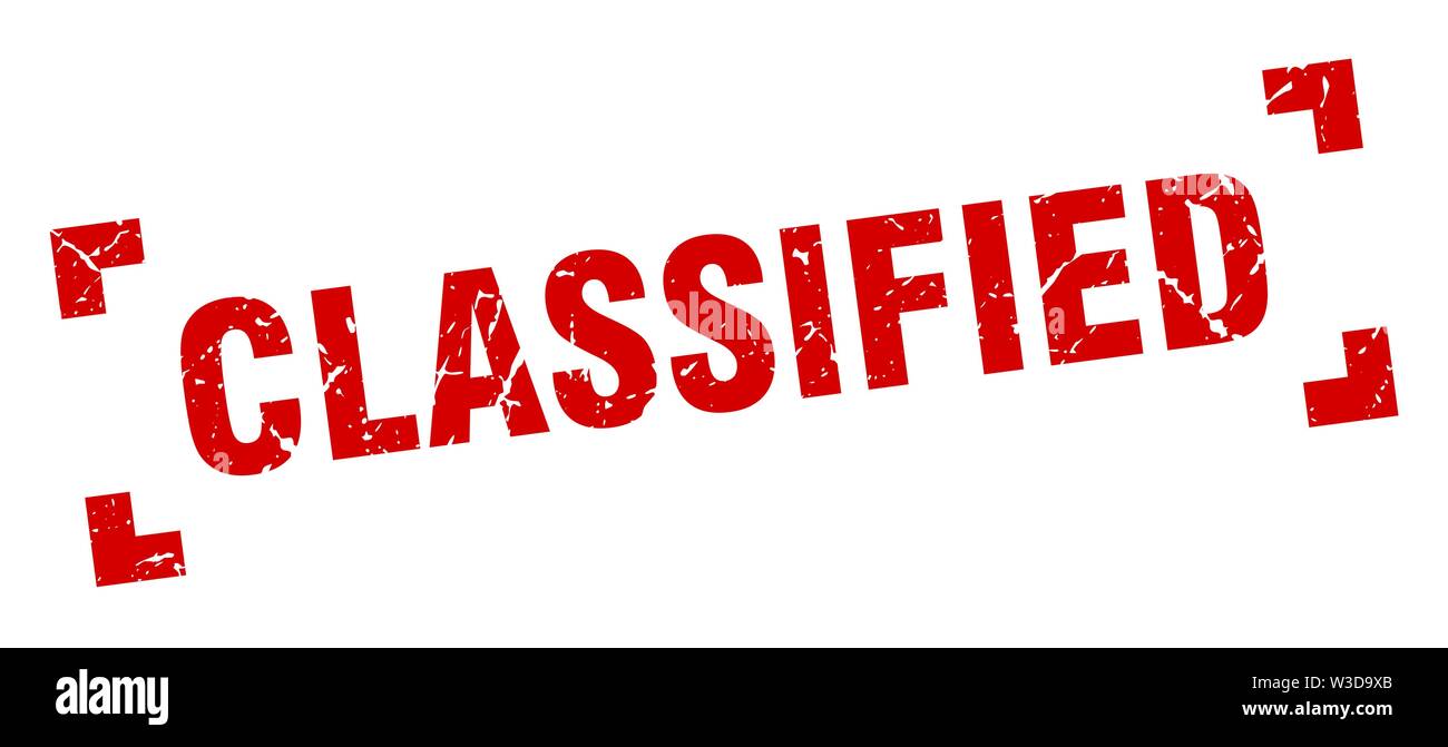 classified stamp. classified square grunge sign. classified Stock ...