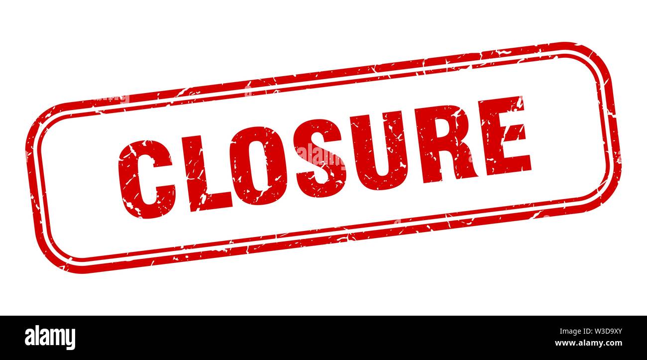 closure stamp. closure square grunge sign. closure Stock Vector Image ...