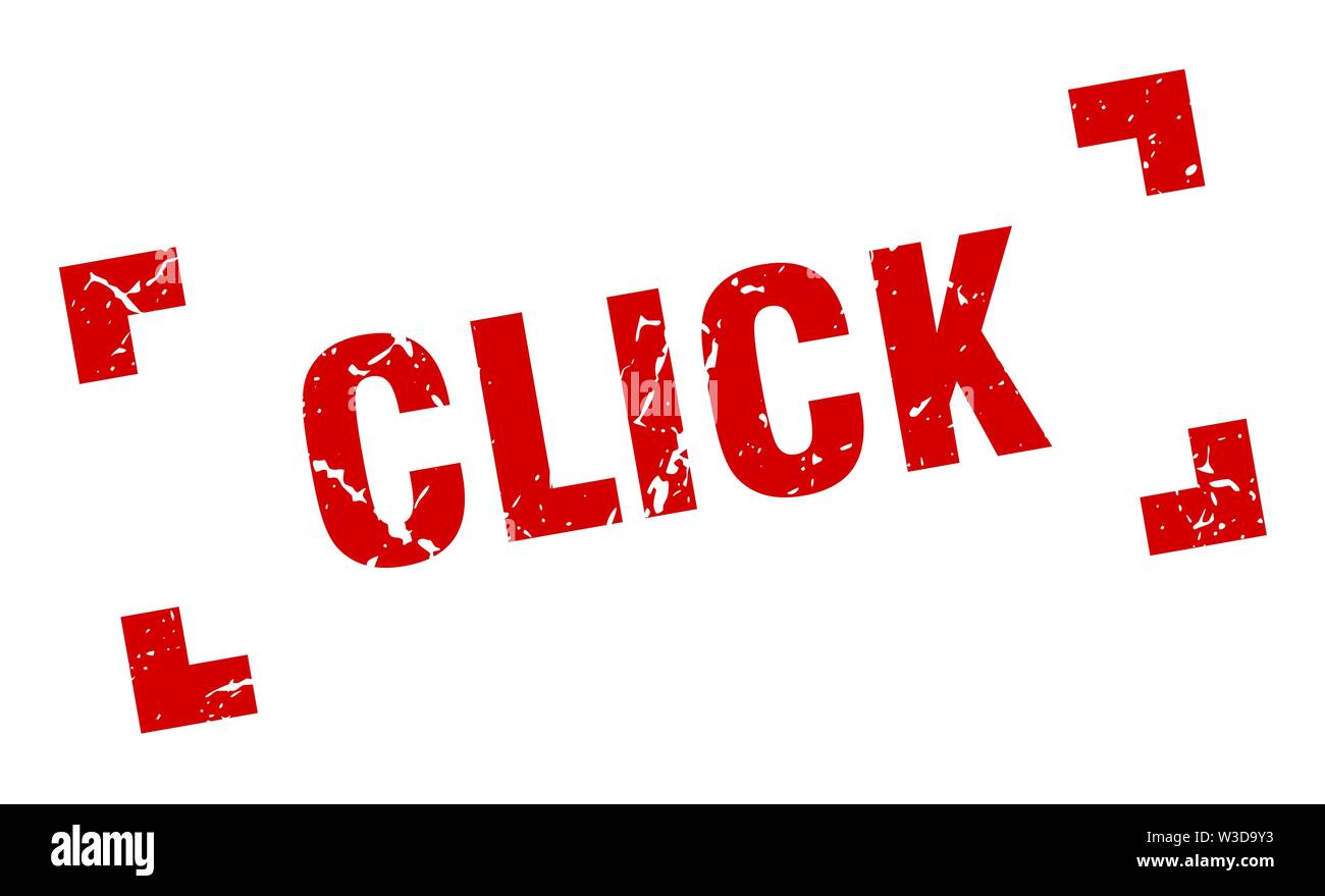Click stamp label square hi-res stock photography and images - Alamy