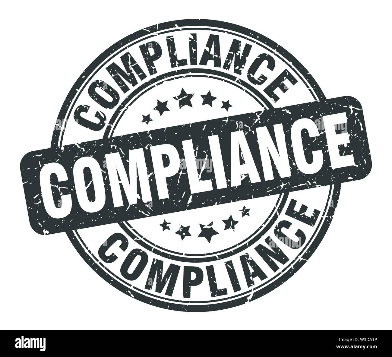 compliance stamp. compliance round grunge sign. compliance Stock Vector ...