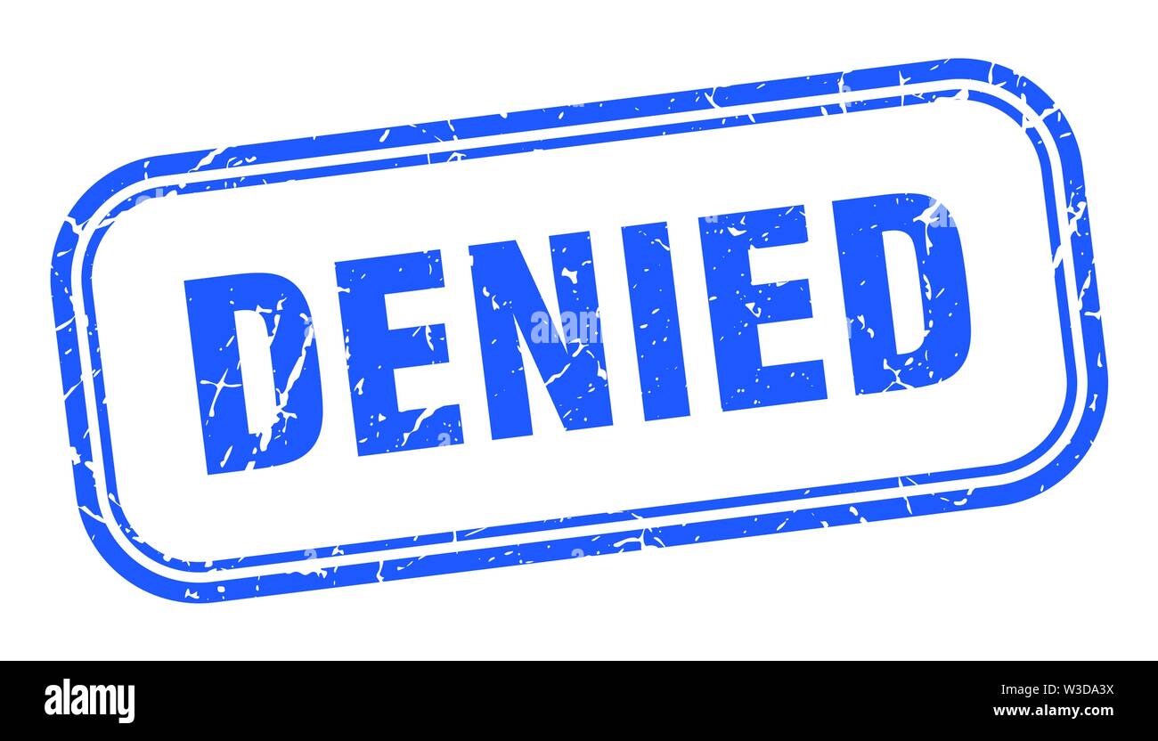 denied stamp. denied square grunge sign. denied Stock Vector Image ...