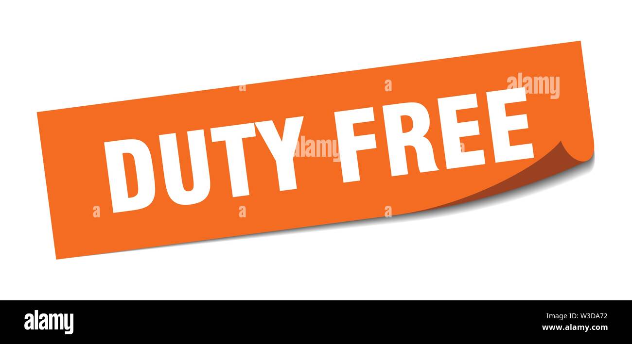 duty free sticker. duty free square isolated sign. duty free Stock ...