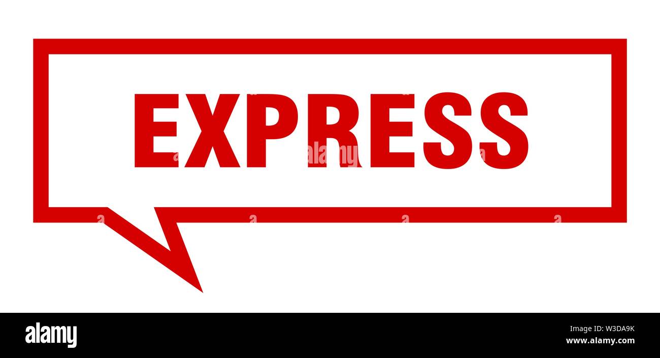 Square grunge red express hi-res stock photography and images - Alamy