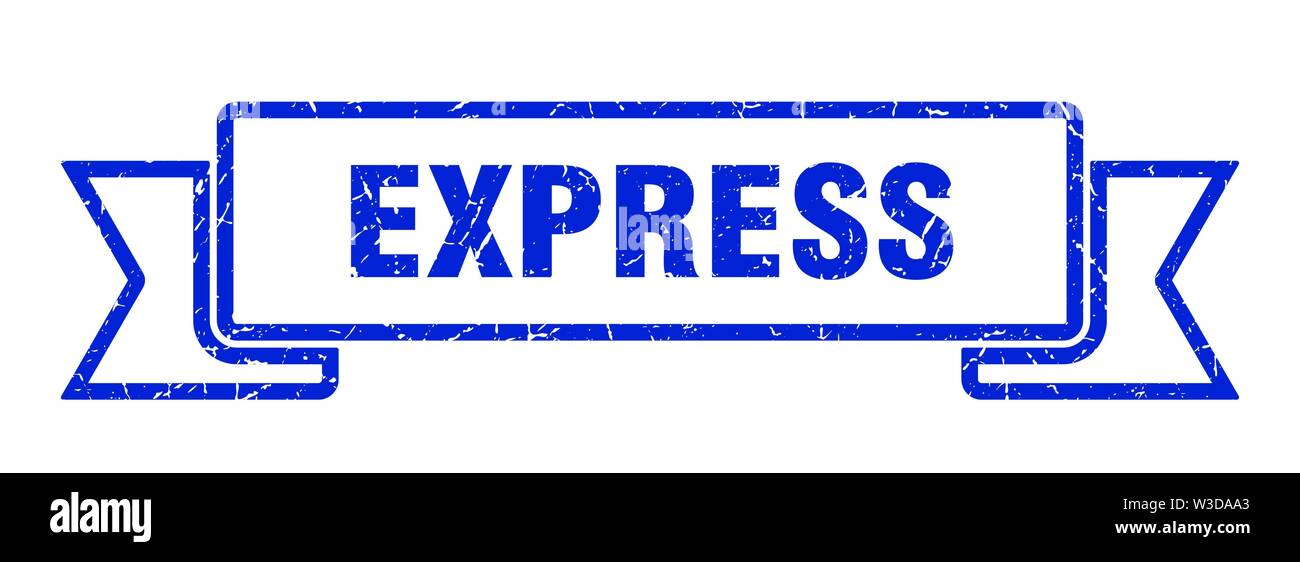 express grunge ribbon. express sign. express banner Stock Vector Image ...