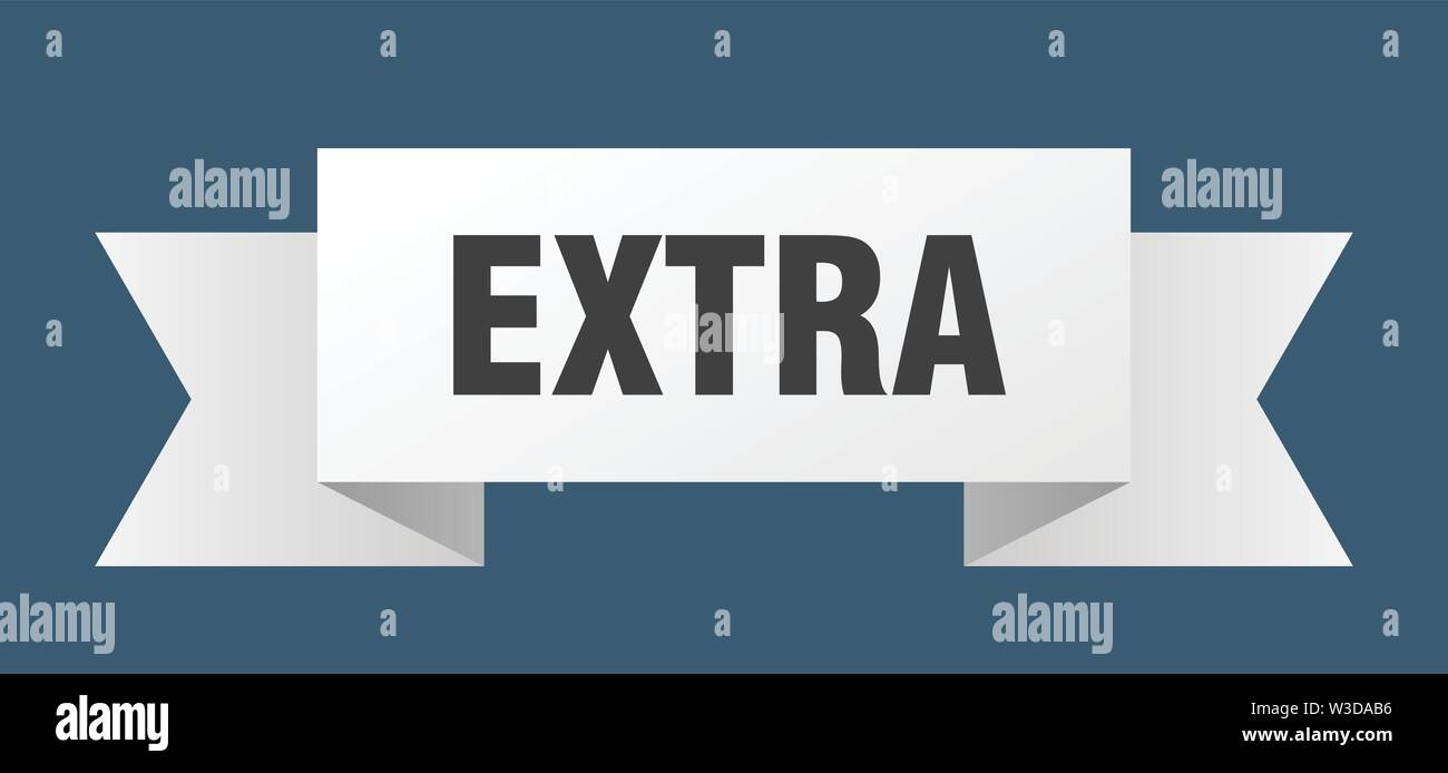 extra ribbon. extra isolated sign. extra banner Stock Vector Image ...