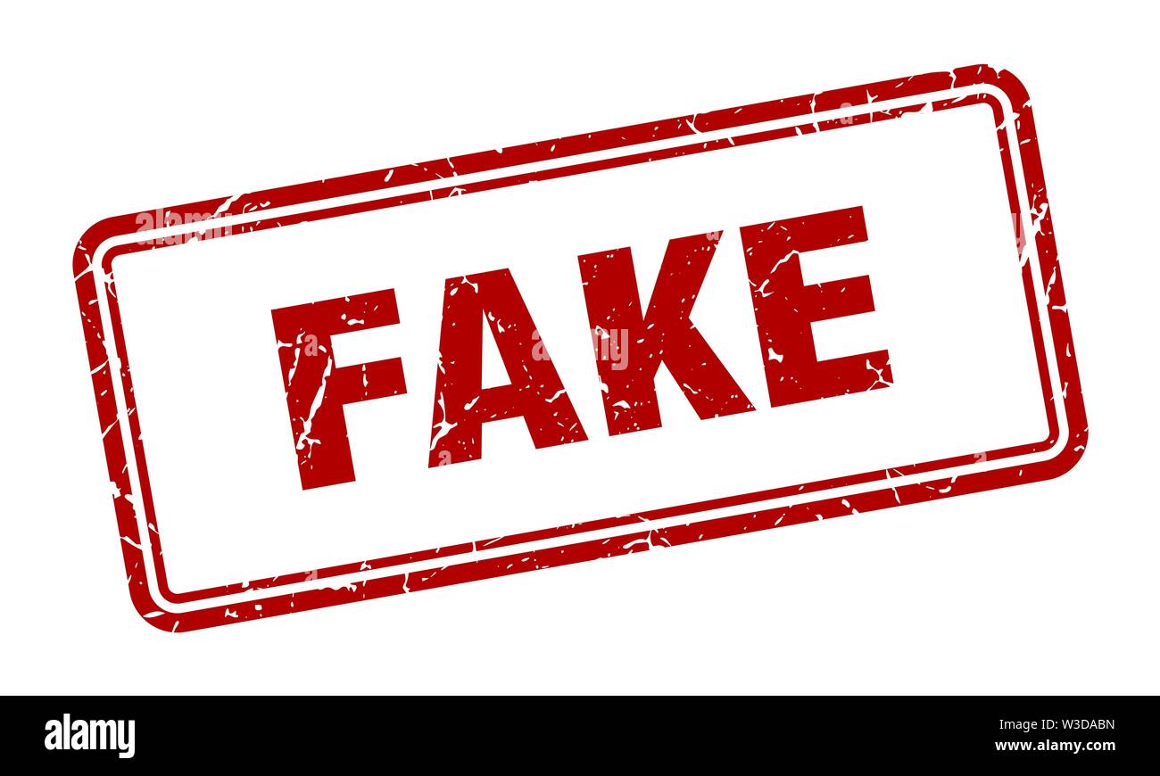 fake stamp. fake square grunge sign. fake Stock Vector Image & Art - Alamy