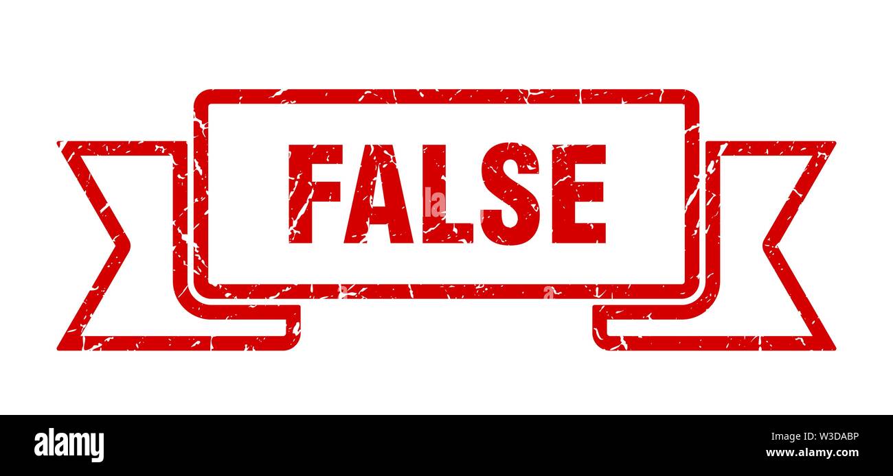 false grunge ribbon. false sign. false banner Stock Vector Image & Art ...