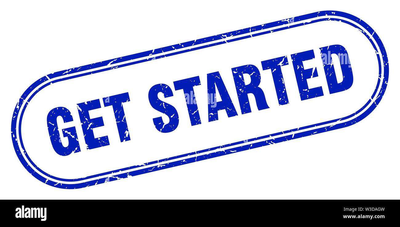 get started stamp. get started square grunge sign. get started Stock ...
