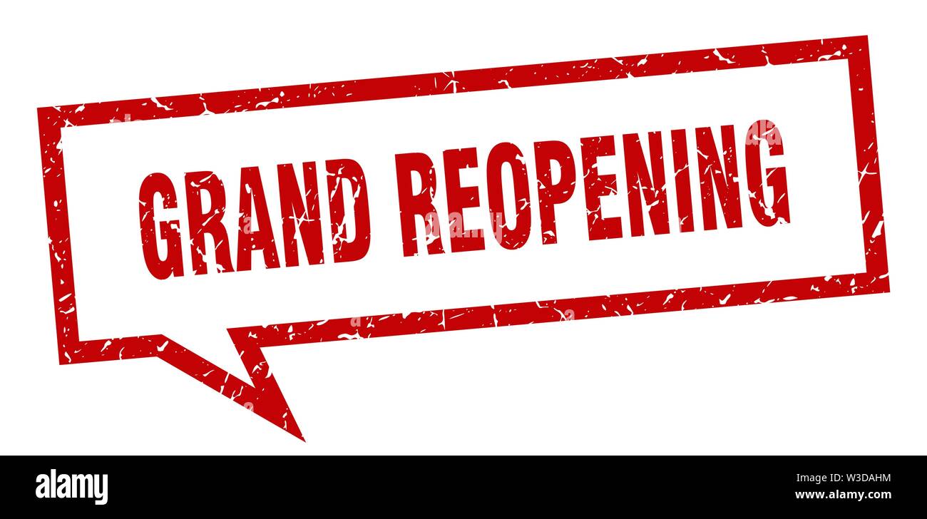 Reopening message Cut Out Stock Images & Pictures - Alamy