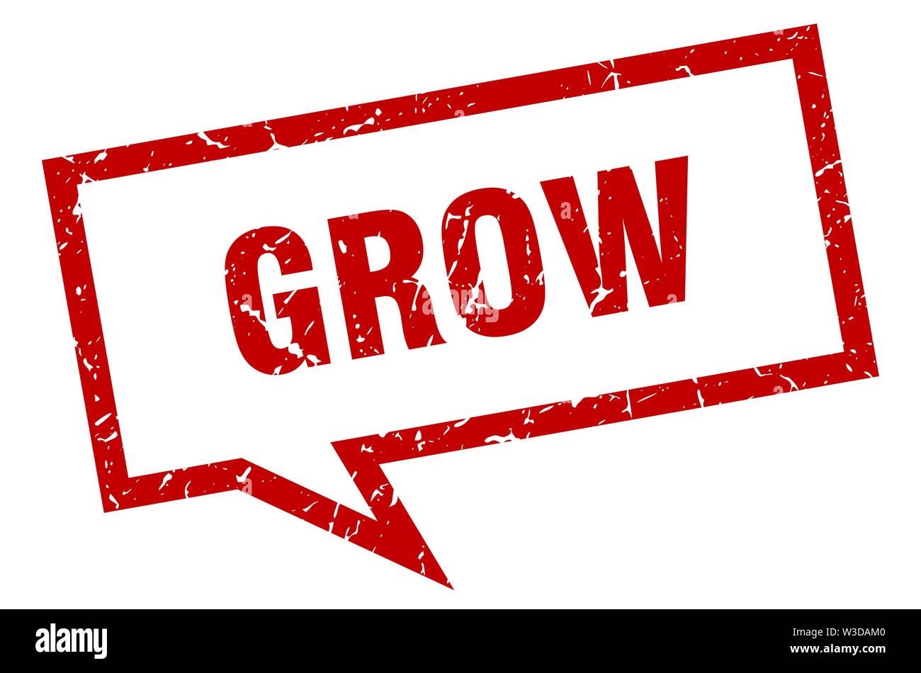 grow sign. grow square speech bubble. grow Stock Vector Image & Art - Alamy