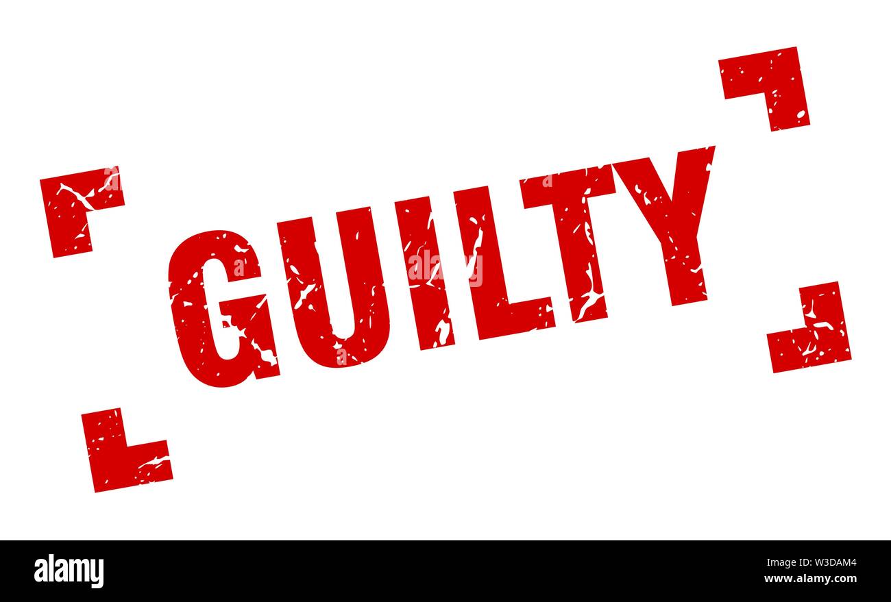Guilty red square vintage hi-res stock photography and images - Alamy