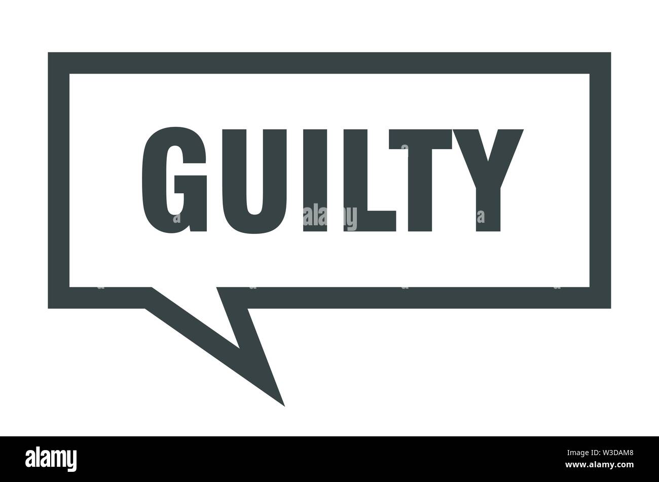 Guilty speech Stock Vector Images - Alamy