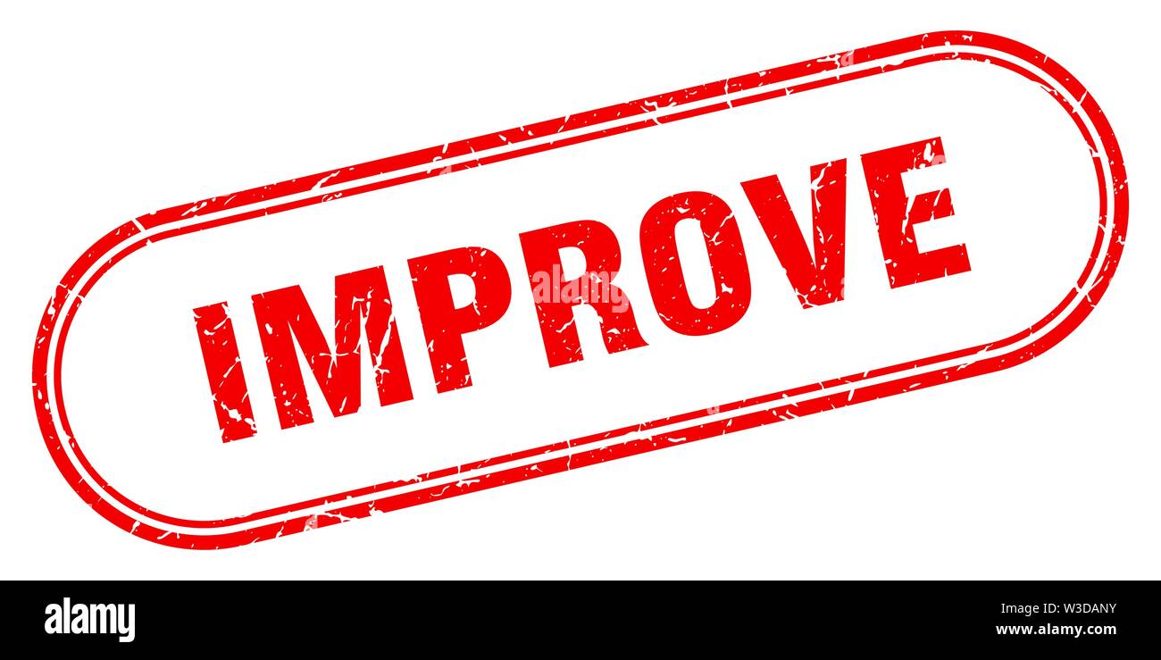 improve stamp. improve square grunge sign. improve Stock Vector Image ...