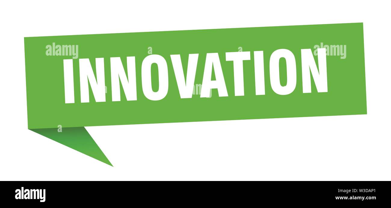 innovation speech bubble. innovation sign. innovation banner Stock ...